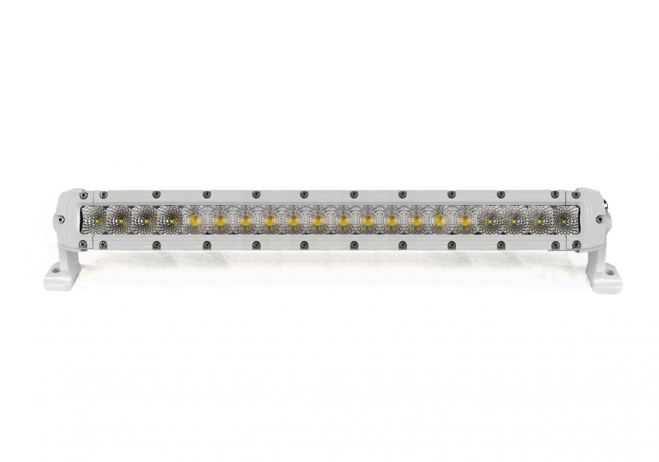SR 22 Inch LED White Light Bar 100W/8600LM Corrosion Proof Clear Coat ...